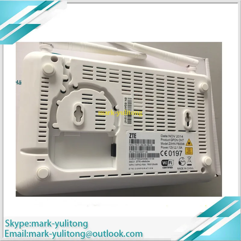 Zxhn F600 Gpon Ont Chipset WiFi Olt Gpon China F600 Ont,