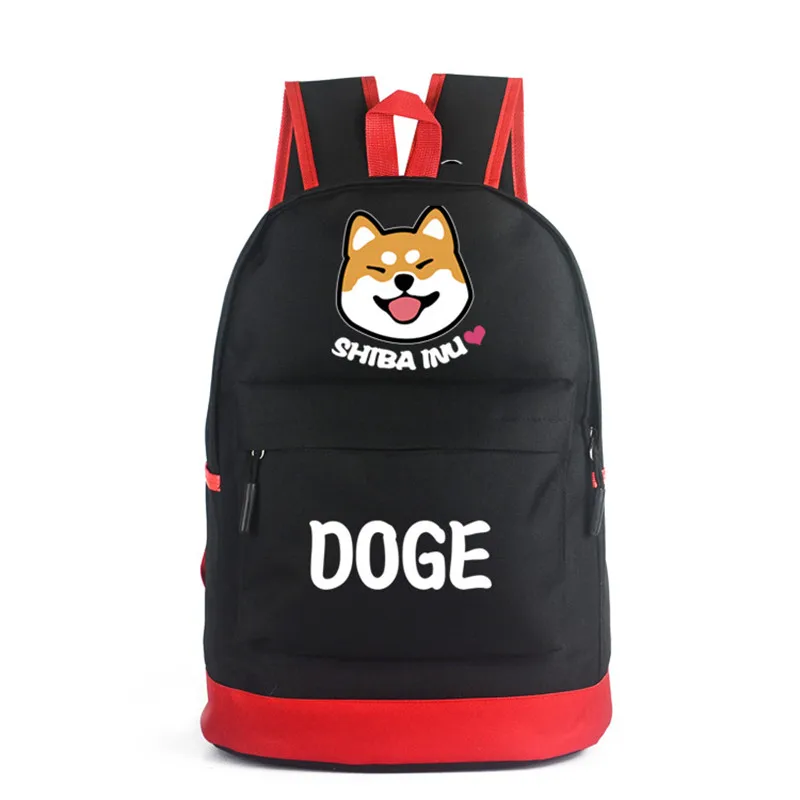 Shiba Inu Doge Dog Corgi Bag Cartoon Anime School Book Bags Laptop ...