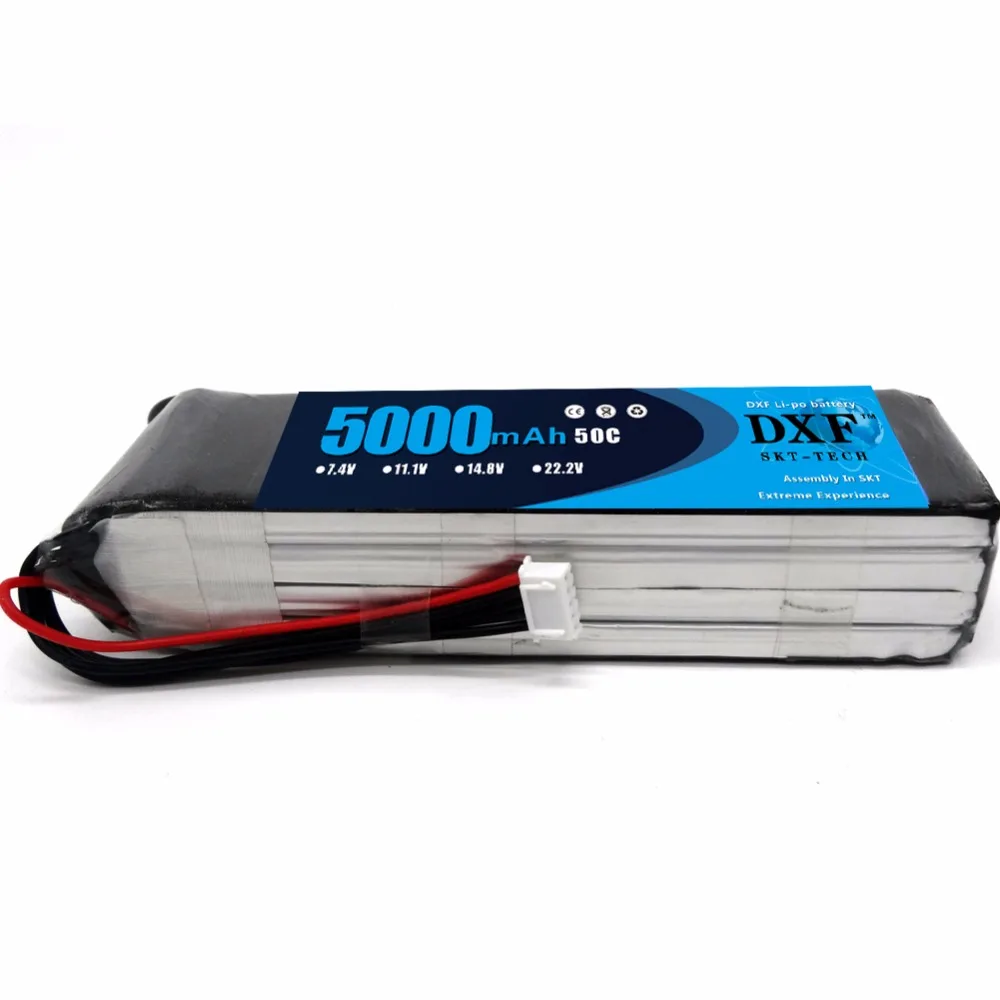 DXF Lipo Battery Pack,KCRTEK RC Battery Pack 14.8V 50C 4S 5000mAh with ...