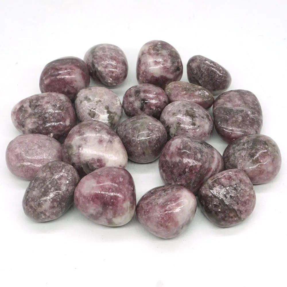 Natural Lilac Lepidolite Tumbled Stone Gemstone Rock Mineral Crystal ...