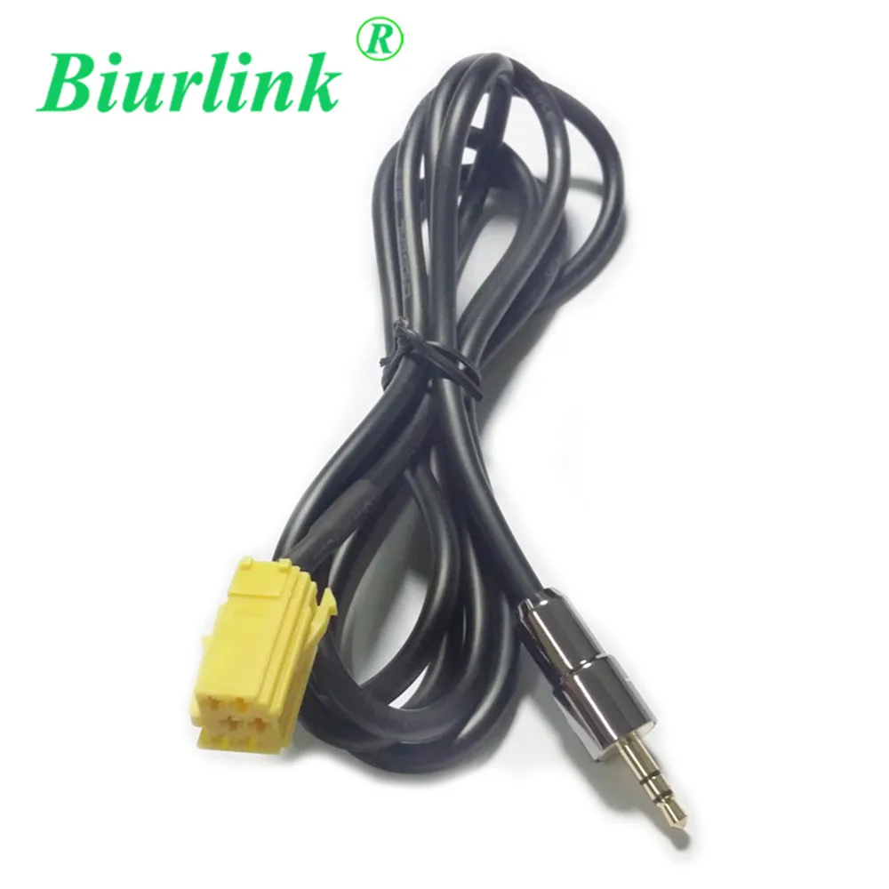 Burlink Car 3.5mm Golden Plated Jack Aux Input Audio Cable Iso Adapter ...