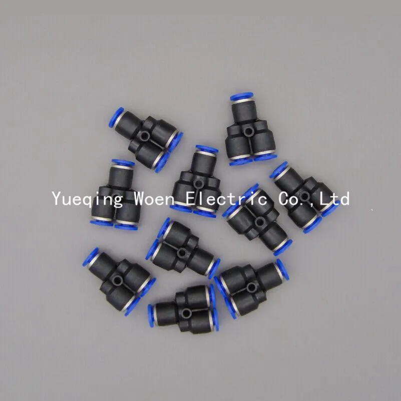 PY6 Pneumatic 6MM Tube Push in Connector Y Union , PY 6 One Touch Air ...