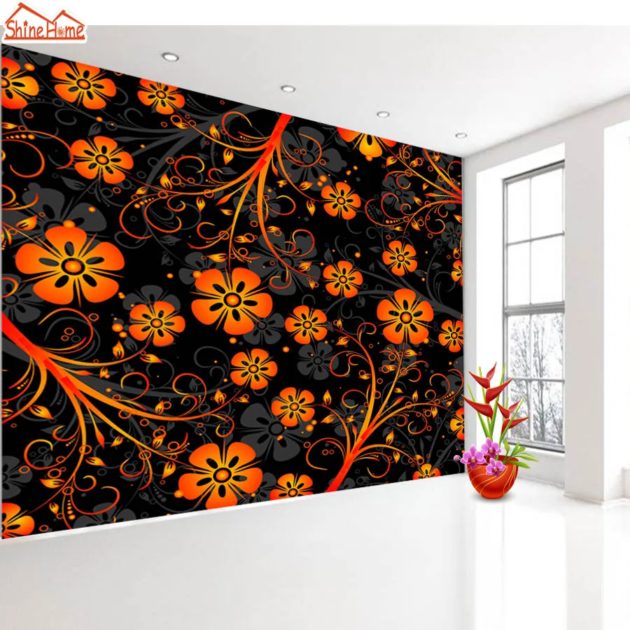 ShineHome Large Custom European Wallpapers for Livring Room Bedroom ...