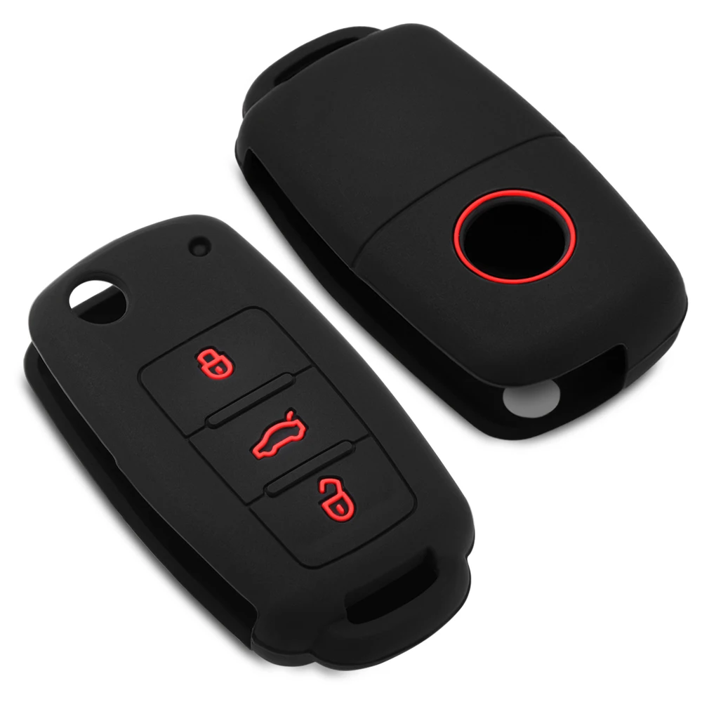 Silicone-Key-Case-For-VW-Polo-Passat-B5-Golf-4-5-6-Jetta-Mk6-Tiguan ...