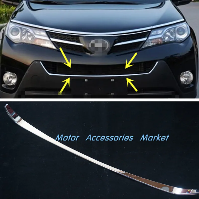 Couverture de calandre avant chromée, pour Toyota RAV4 2013 2014 2015 ...