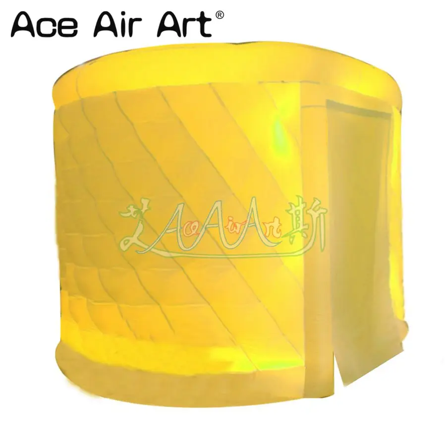 2.85x2.1x2.4m Newest White Led Inflatable Ellipse Photo Booth,spiral ...