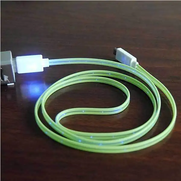 AgateDeal 1M Micro USB 2.0 Luminous Colorful Cable For CellPhone|cable ...