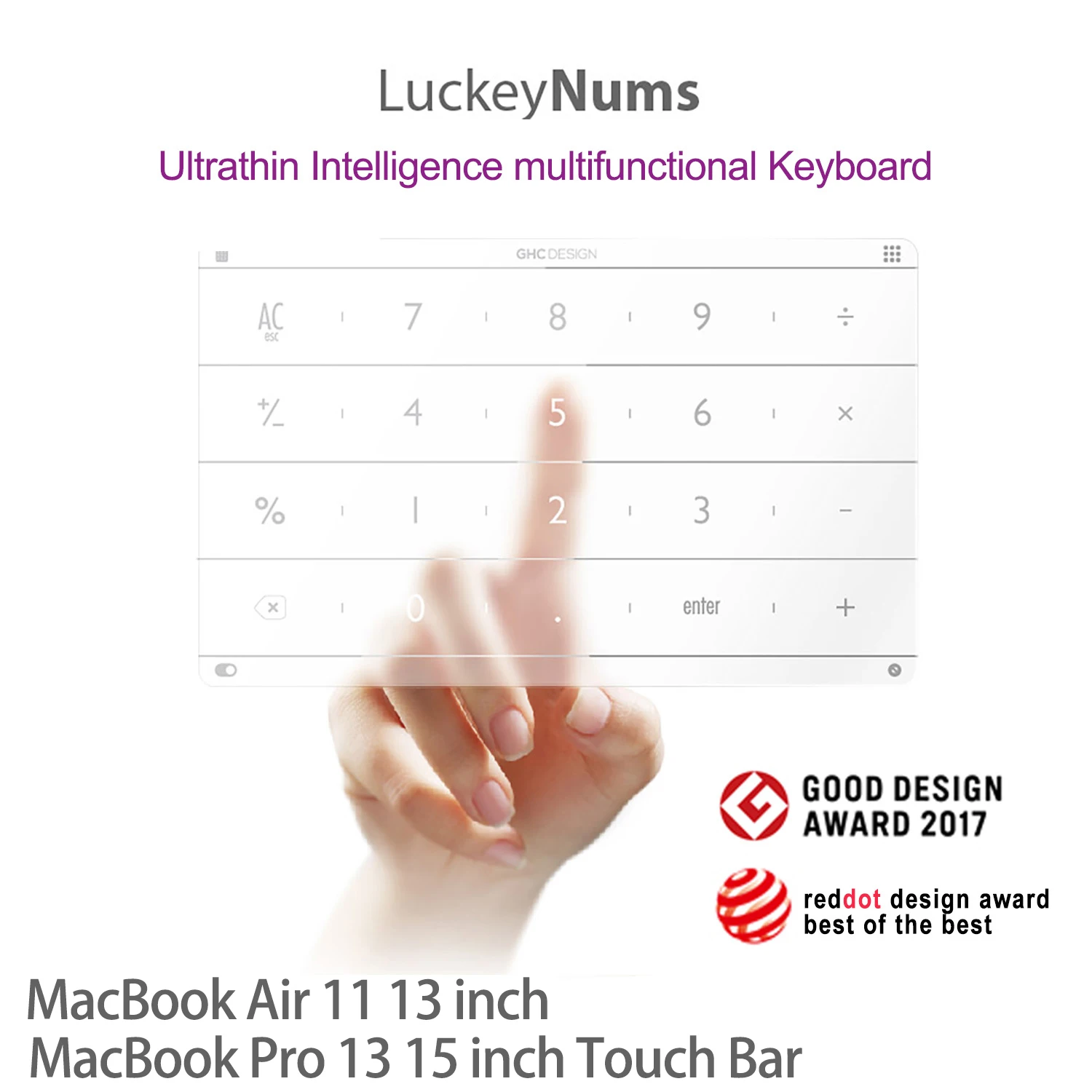 Nums Track Pad Number Touch Pad Smart Digital Wireless Numeric Keyboard ...