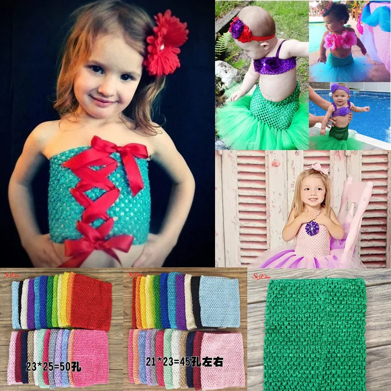 Elastic Headband Dress | Crochet Top Girls | Crochet Headband | Tops ...