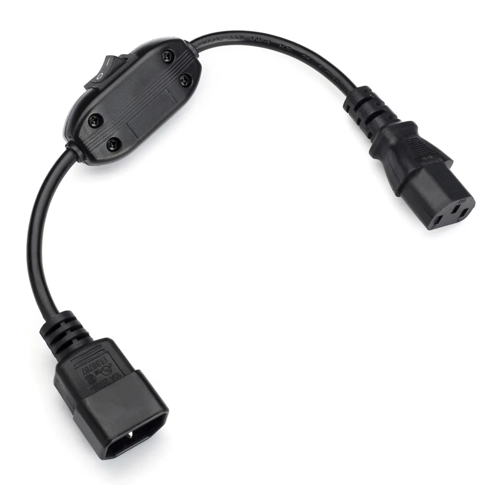 Lbsc Iec 320 Mains Power C14 To C13 Male To Female Extension Cord Cable ...