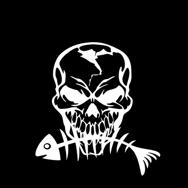 Fish Hook Drawing Skull And Crossbones