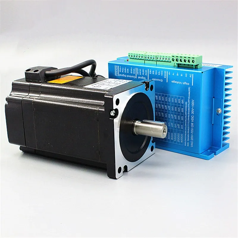 Nema 34 servo motor 86HB250 118B+HB860H Closed loop step motor 8.5N.m Nema 34 86 Hybird closed ...