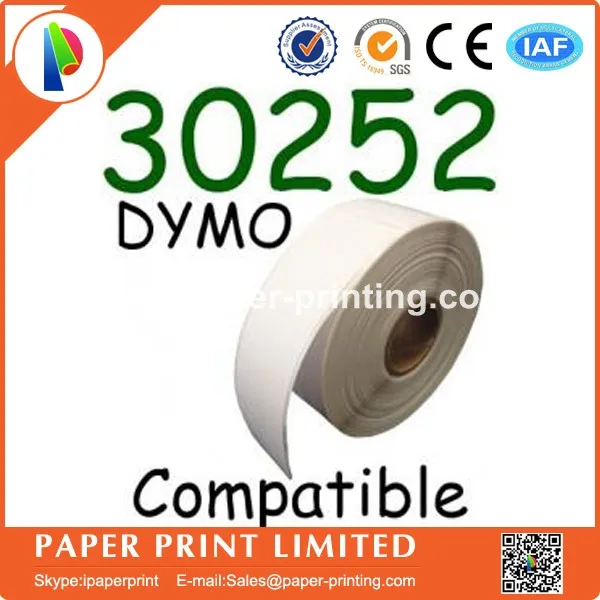 18 Rolls Dymo LabelWriter 30252 Compatible etiquetas 1.125x3,5x355 p/r ...