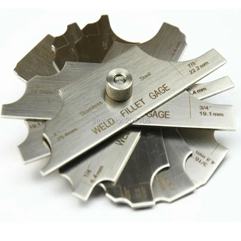 High Accuracy Stainless Steel Welding Gauge Fillet Weld Set Gage Test ...