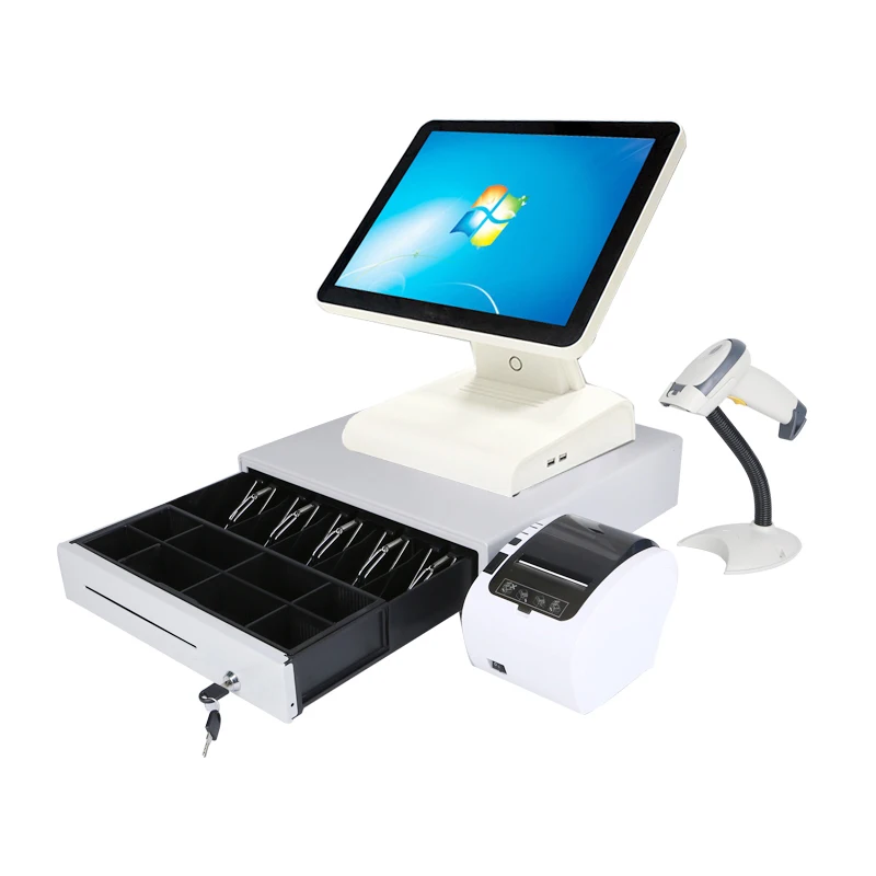 All In One Epos Pos Terminal System 15 Inch TFT Touch Screen Pos ...