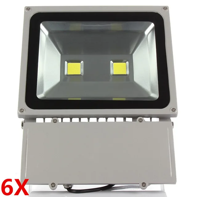 6pcs Led Flood Light 100W Floodlight Waterproof IP65 110V 220V Outdoor ...