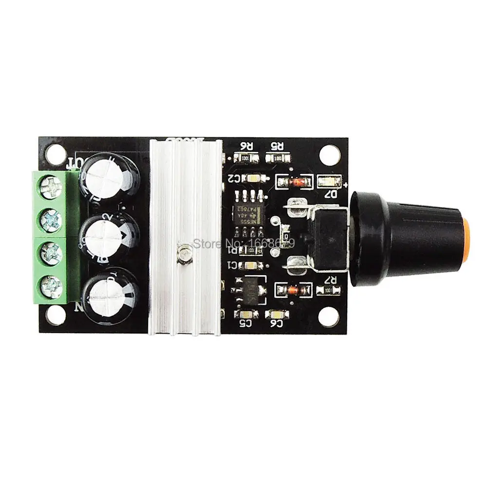 DC 6V 12V 24V 28VDC 3A 80W PWM Motor Speed Controller Regulator ...