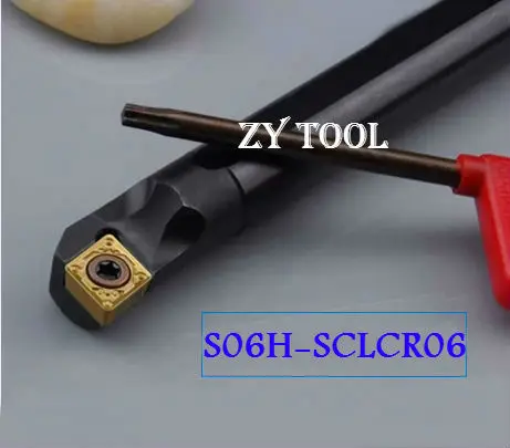 S06K-SCLCR06,turning tool holder boring bar internal turning tools screw locked mini lathe tool ...