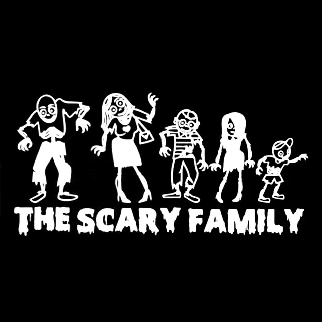 Zombie Family Car Stickers Individual