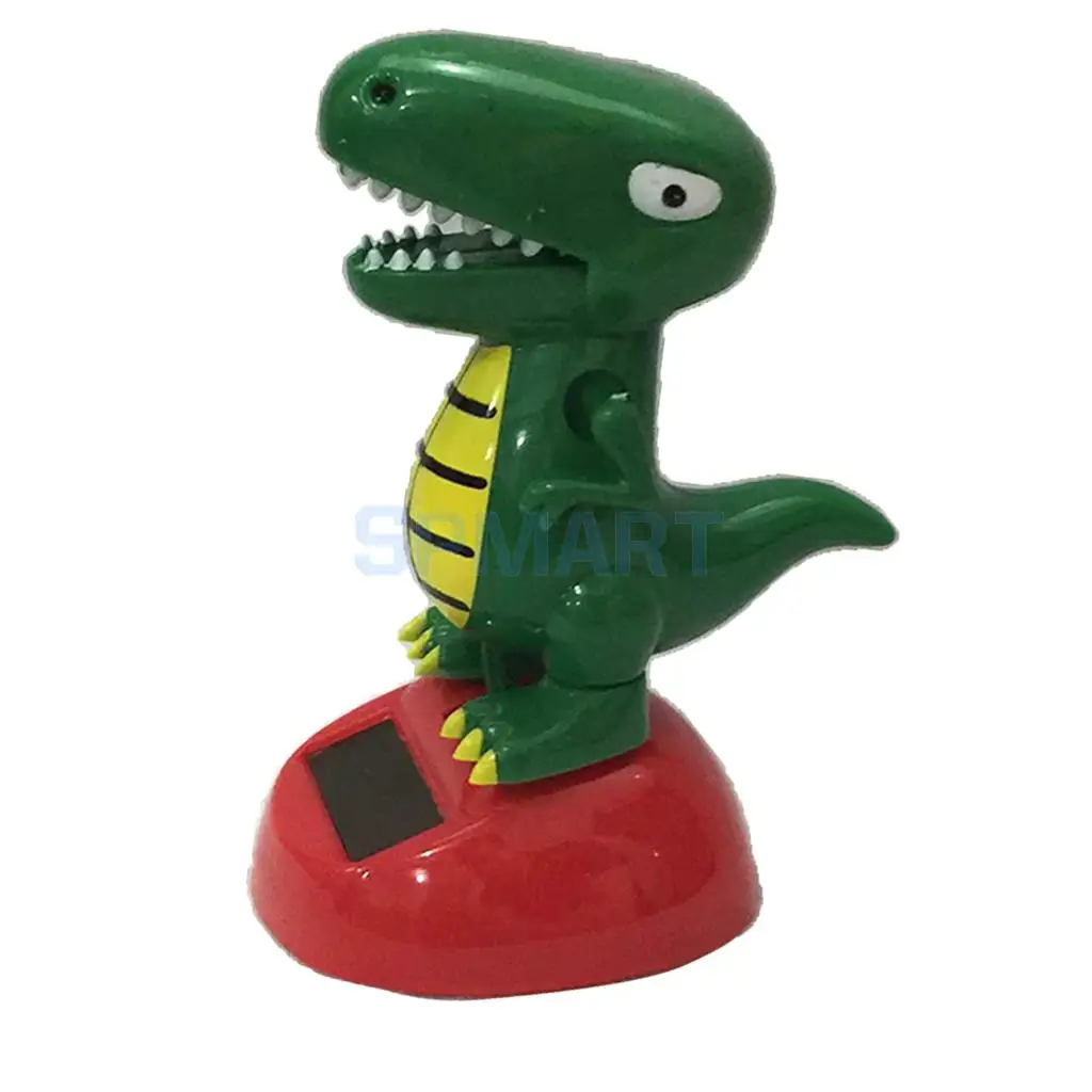 Solar Power Dancing Cartoon Animal Dinosaur Car Table Home Decoration ...