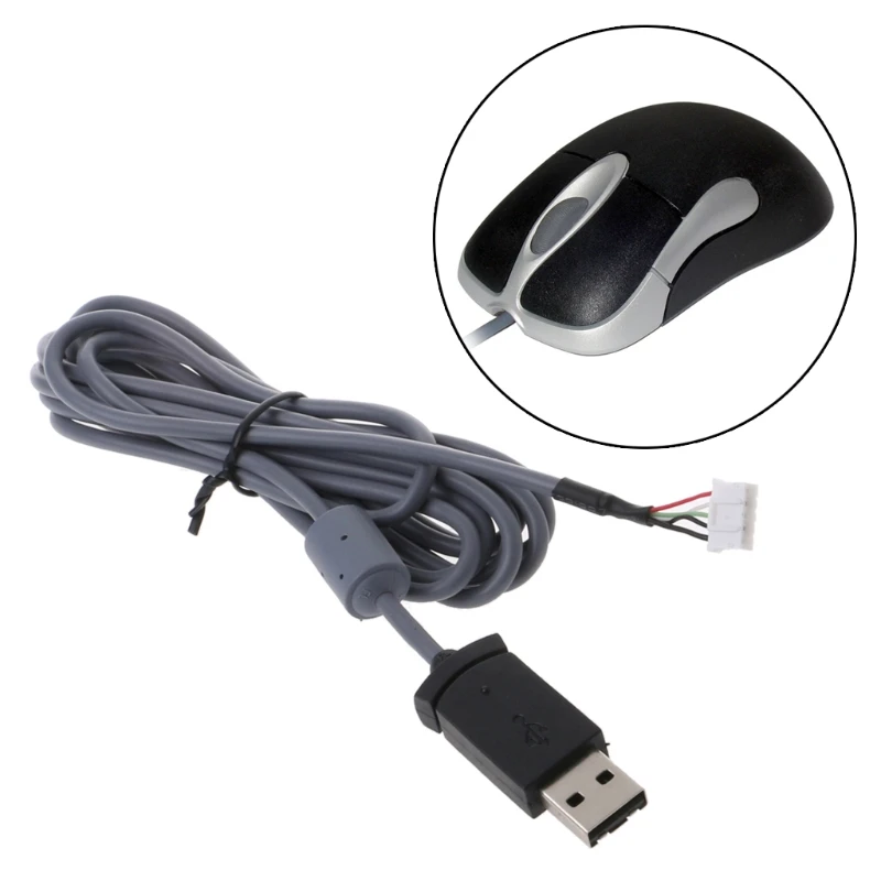 Durable USB Mouse Cable For Microsoft IO1.1 Profession Mouse Line-in ...