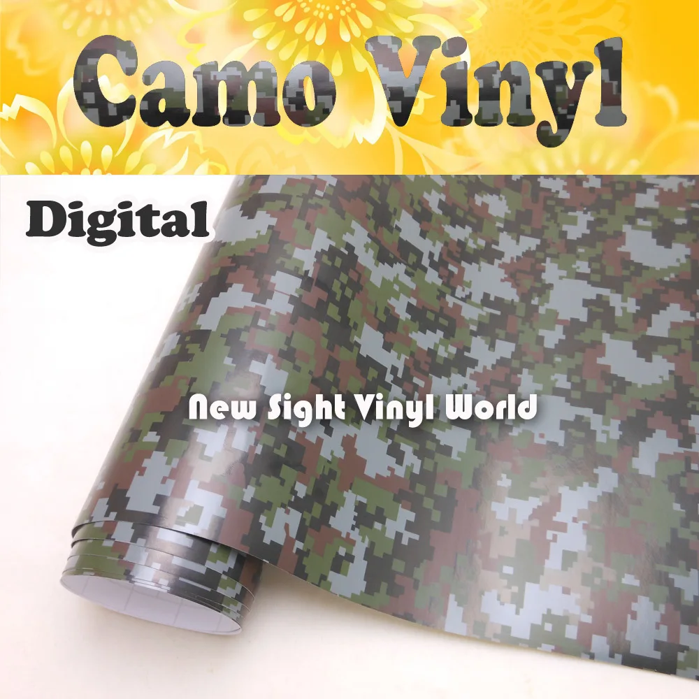 Digital Camo Vinyl Roll Digital Camouflage Vinyl Wrap Air Bubble Free ...