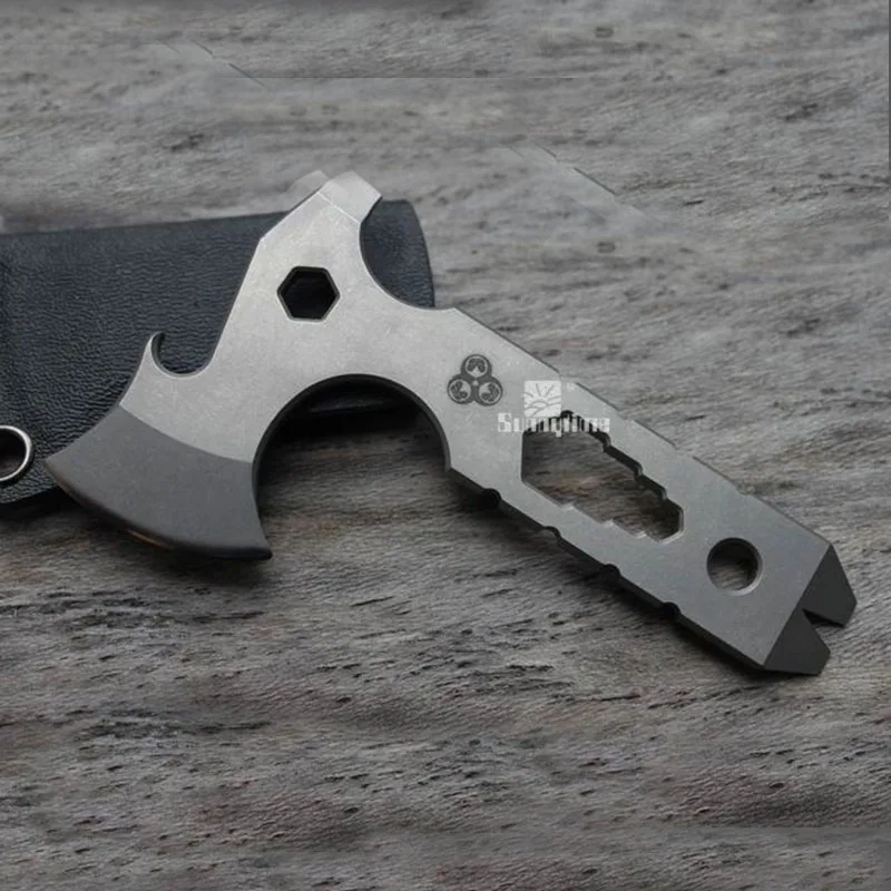 EDC outdoor portable tools "great axe" version of the mini titanium ...