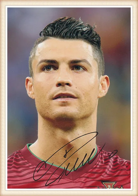 Cristiano Ronaldo autographed signed with pen photo 4*6 inches famous ...