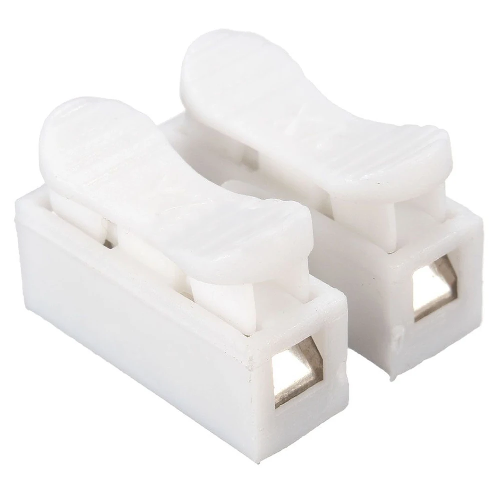 20x 2P Spring Wire Clamp Terminal Block No Welding For LED Strip|wire ...