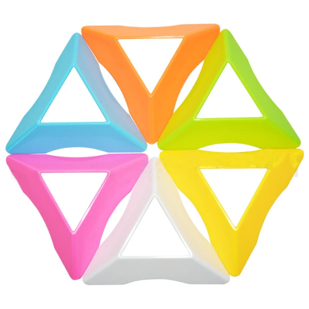 New Arrival Colorful Magic Cube Plastic Triangle Holder Base Tower ...