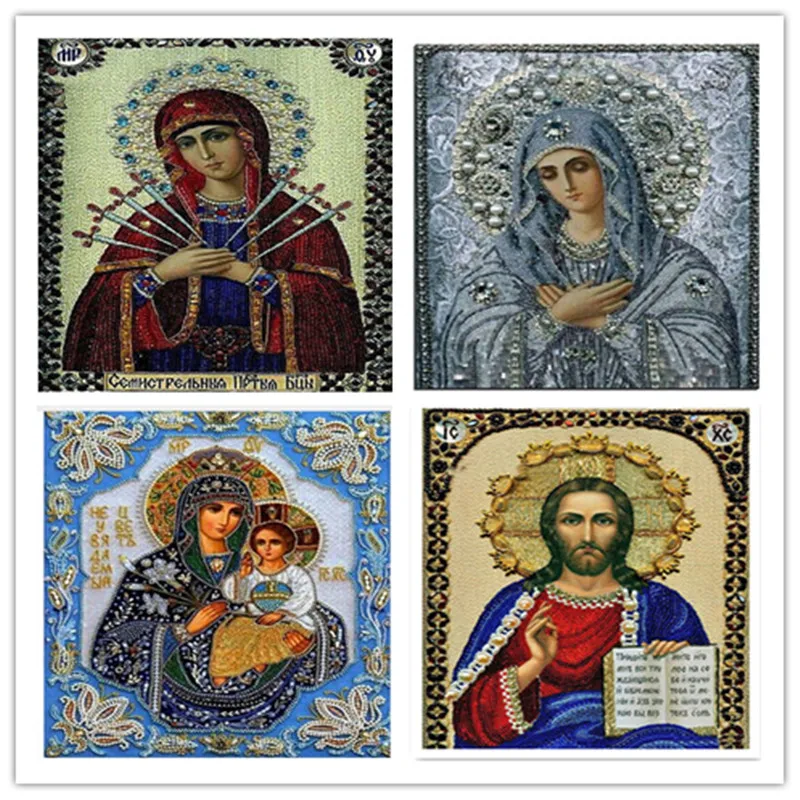 DIY Religion Leader Crystal Diamond Painting Cross Stitch Christmas ...