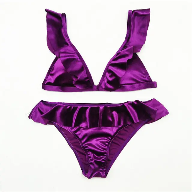 Hirigin Brand Swimwear Womens Ice Velvet Slik Swimwear Women Bikini