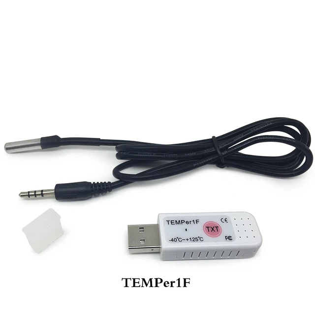 PC Sensor TEMPer1F USB Waterproof PC Thermometer For Computer Room ...