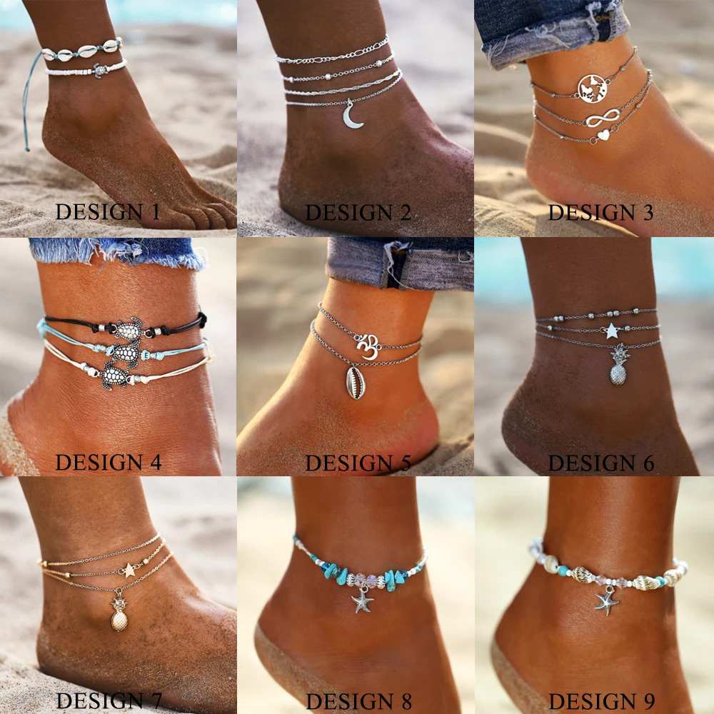 Vintage Multiple Layers Anklets for Women – Gofaer Finds store!
