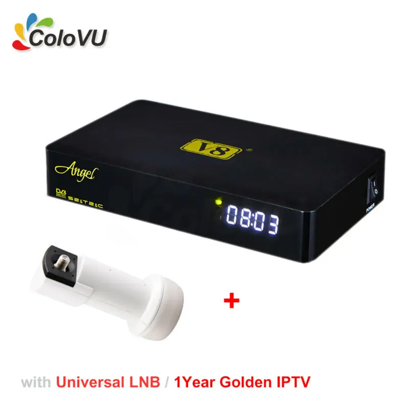 Android Tv Receiver Freesat V8 Angel + Wifi + Lnb + 1year Golden Iptv ...