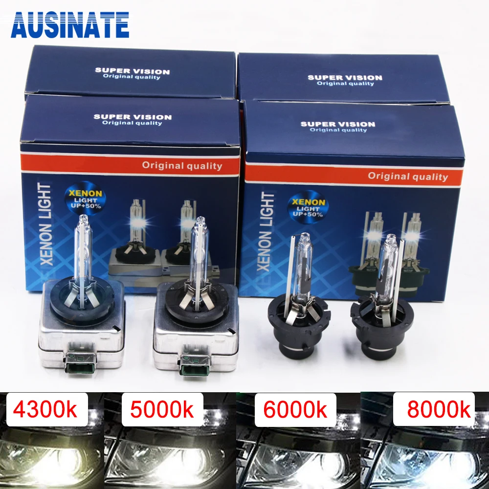 One Pair D1c D1s Xenon Bulb 4300k 5000k 6000k 8000k 35w Xenon Lamp For Car Auto Hid Bulb Xenon ...