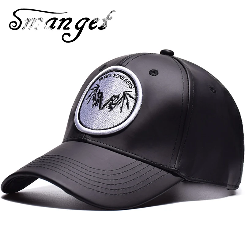 SMANGET Spider Leather Baseball Cap Vogue Brand Adjustable Snapback Cap ...
