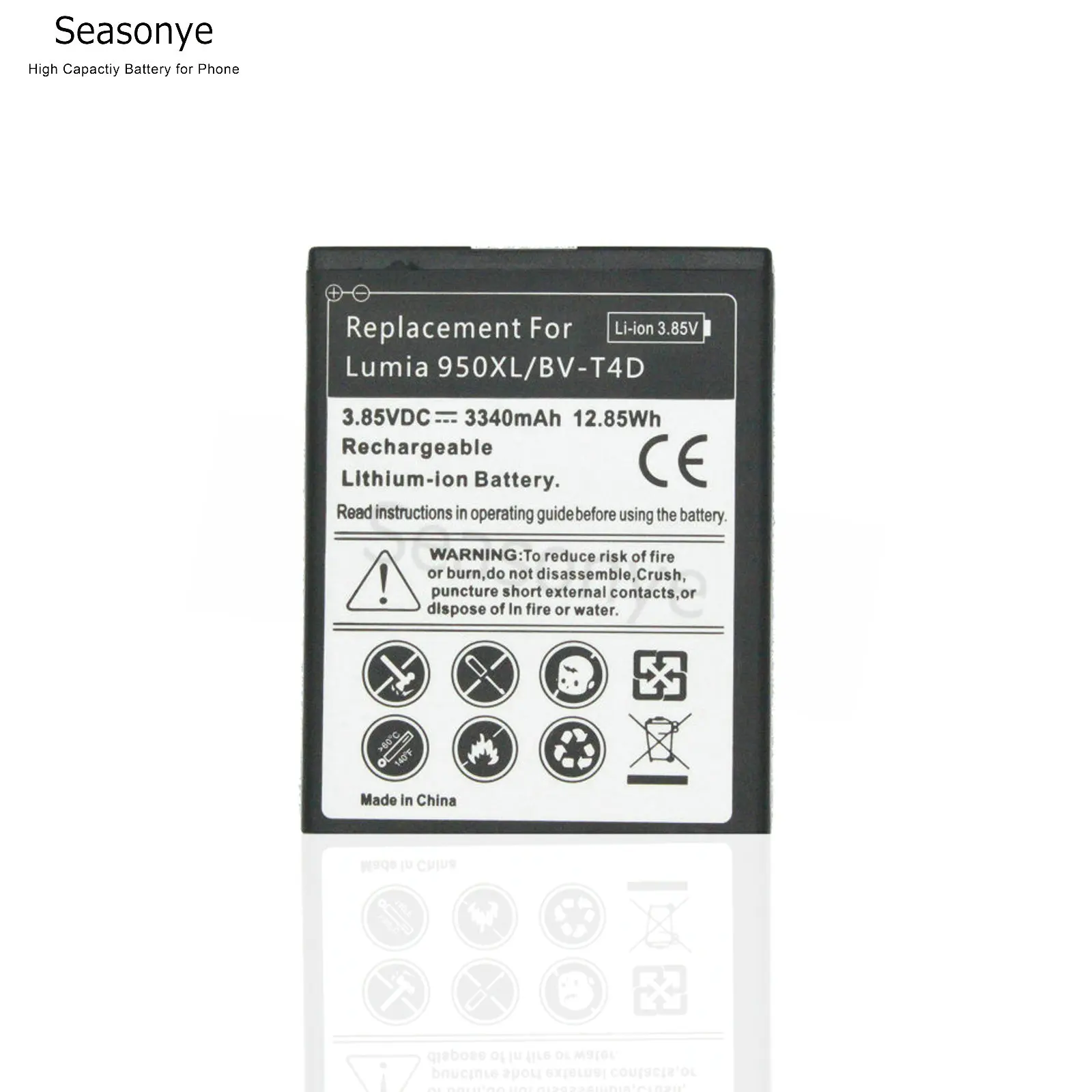 10pcs/lot 3340mAh / 12.85Wh BV T4D / BVT4D Replacement Battery For ...