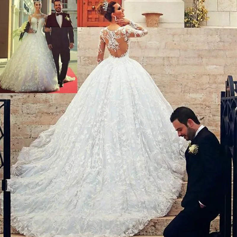 Royal Cathedral Train Wedding Gowns