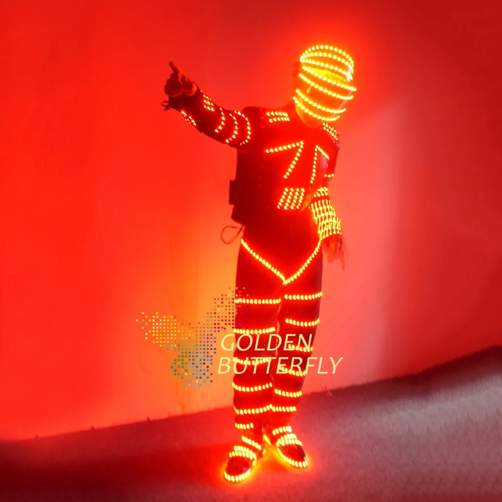 LED Clothes Luminous Clothing Glowing Suits Glove Costumes 2017 Hot ...