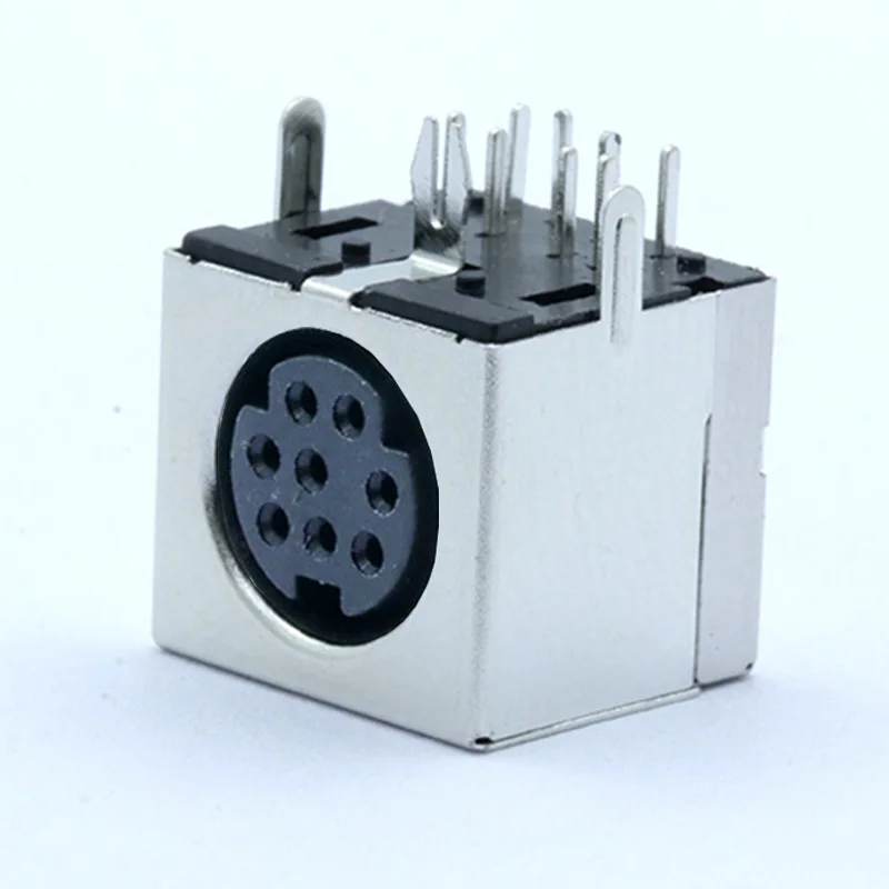 10 шт. S-video 8 Pin Mini Din гнездовой разъем 8 P DIN мини-джек правый ...