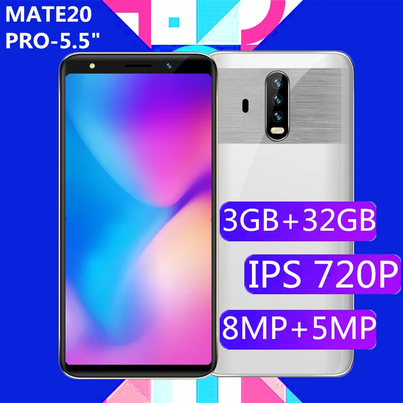 Original Android mobile phones 3G RAM 32G ROM Quad core 8.0MP Camera HD ...