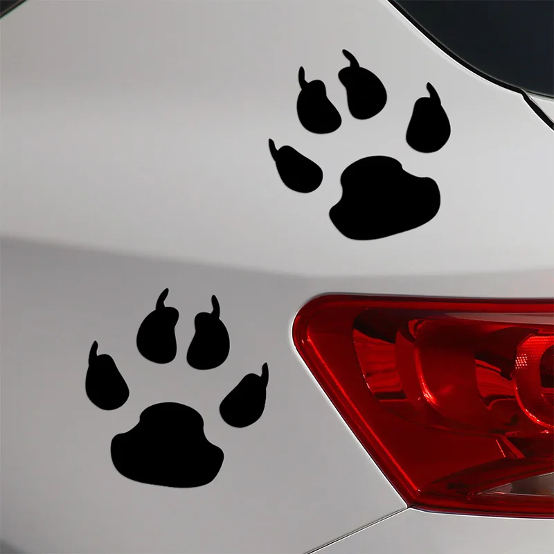 Pegatinas con diseño de huella de oso para coche, calcomanías ...