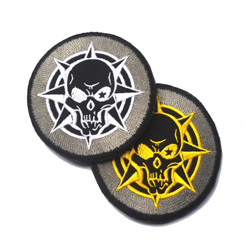 Crossfire Tactical Patch Embroidery Skull CF Patch 3D Military Morale ...