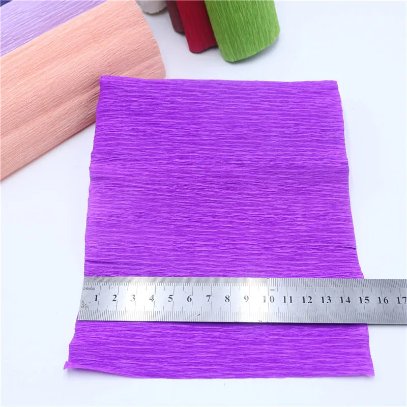 30% OFF!! 250cm Colorful Tissue Wrinkles Paper Rolls Wide 10cm 15cm ...