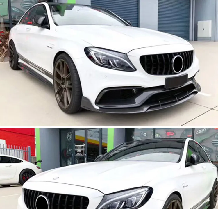 Для Mercedes C Class Real C63 AMG GT решетка вертикальный передний ...