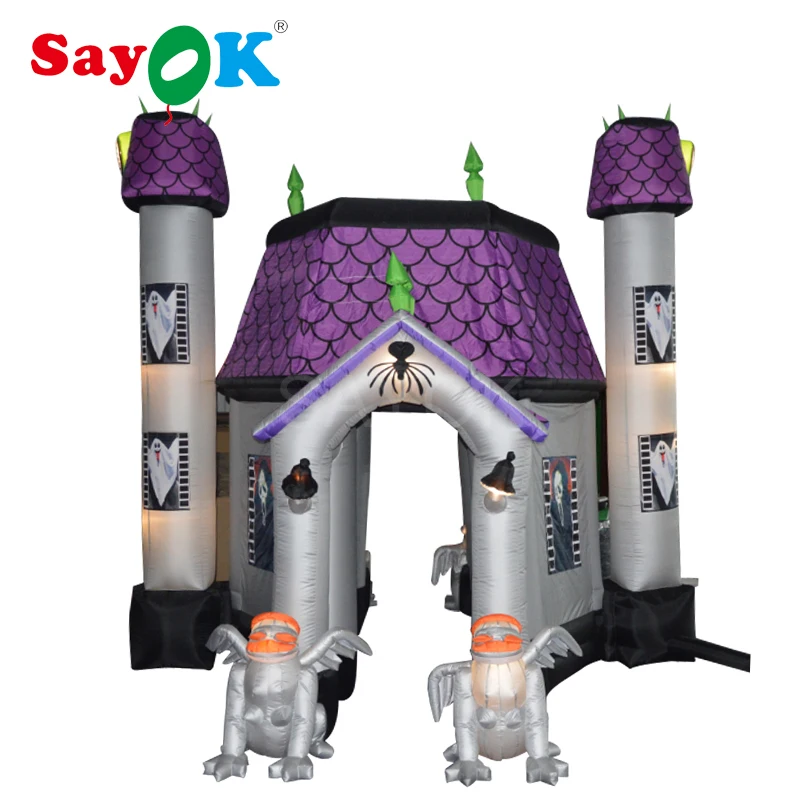 Halloween Inflatable Haunted House Horrific Vivid Inflatable Halloween ...