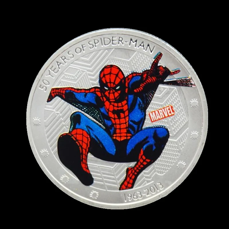 Hero Of Spiderman Silver Coin Elizabeth II Two Dollars Anniversary ...
