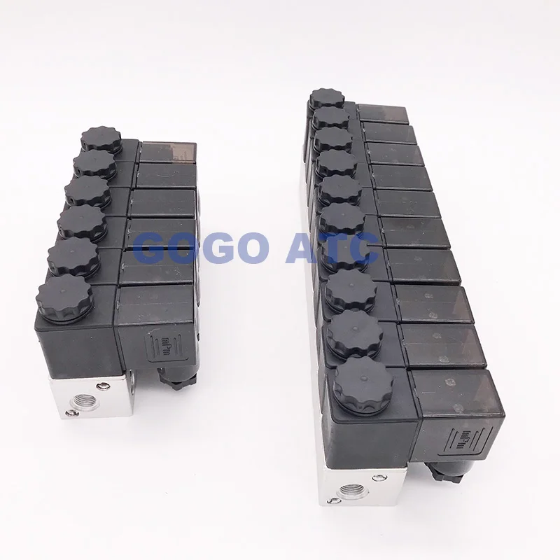 Industrial & Scientific Valve 3 Way Pneumatic Aluminium Solenoid Valve 3V1-06 Port 1/8 BSP AC DC ...