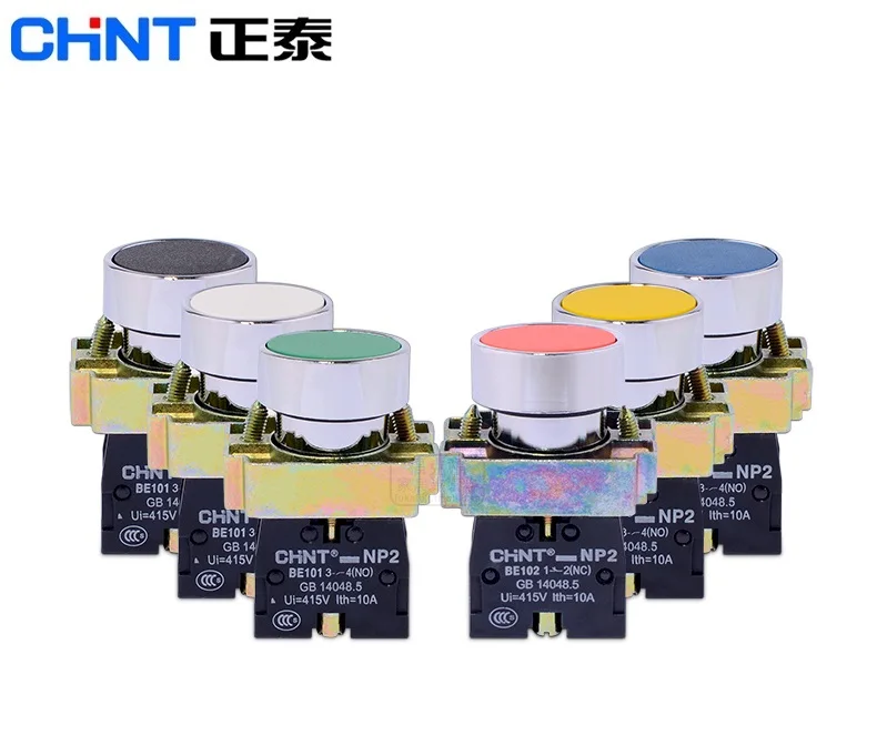 CHINT CHNT Self Reset push button switch NP2-BA31/42/35/51/33/45/61 XB2 Flat Head Self Reset
